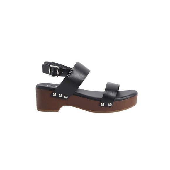 torrid | Shoes | New Womens Torrid Brown Double Band Block Heel Sandals ...